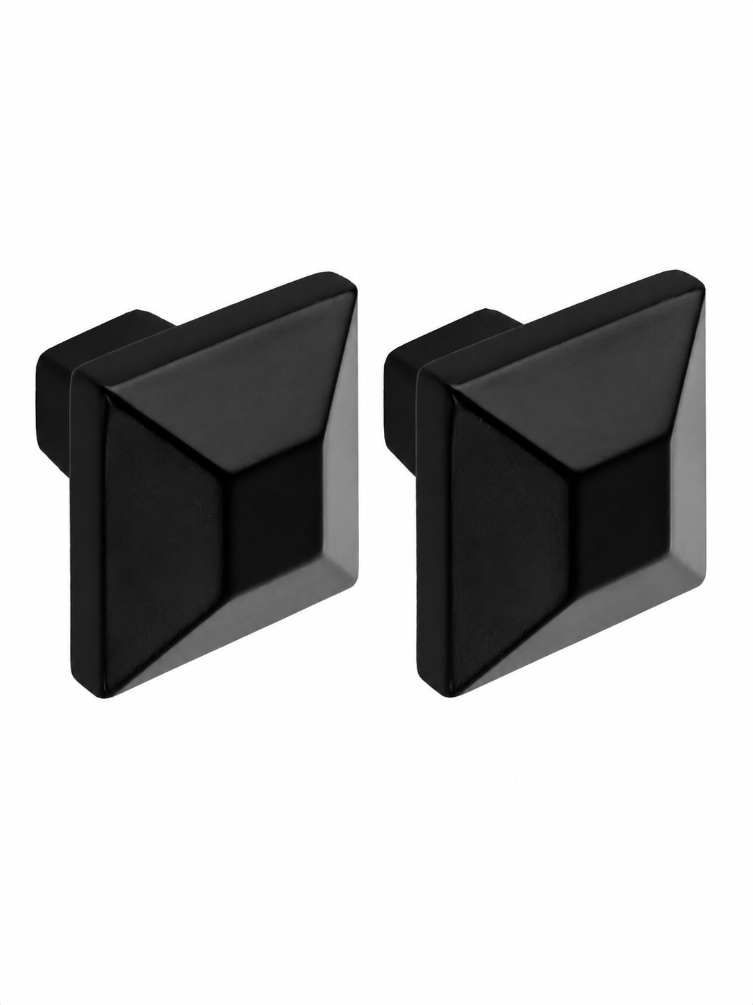 Мебельная ручка-кнопка EDSON 1340 BLACK MATT (комплект 2 штуки) | черный матовый
