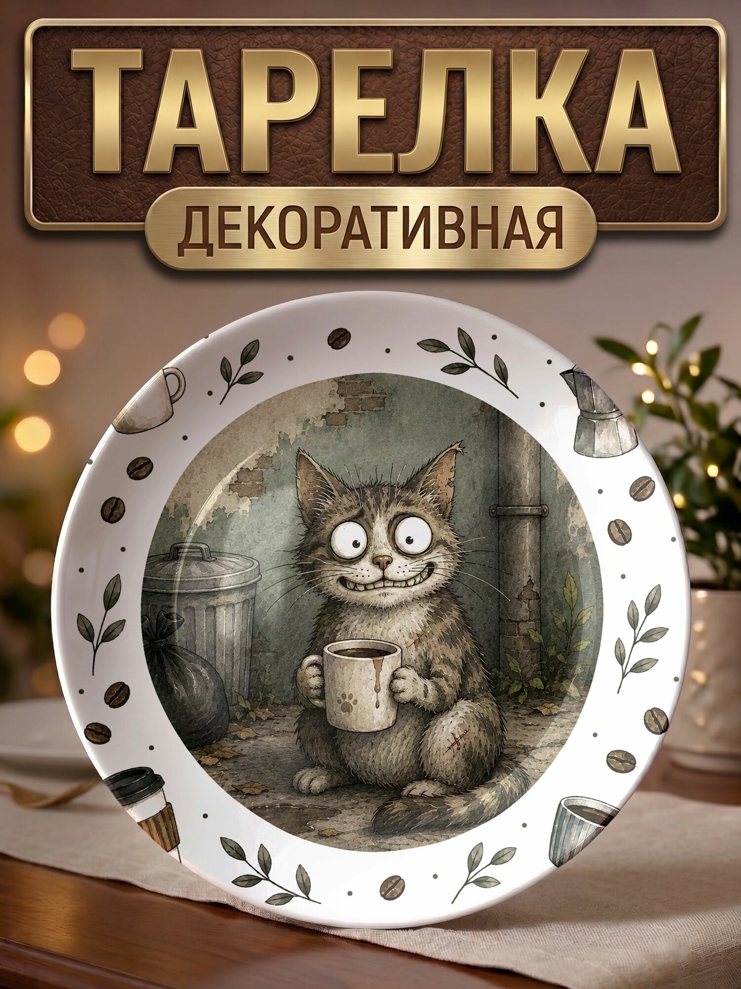 Тарелка декоративная Всё нормально всё хорошо