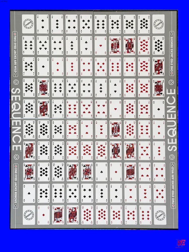 Настольная игра Sequence Premium Edition, карточная, для компании, от 2 до 12 игроков — фото 1