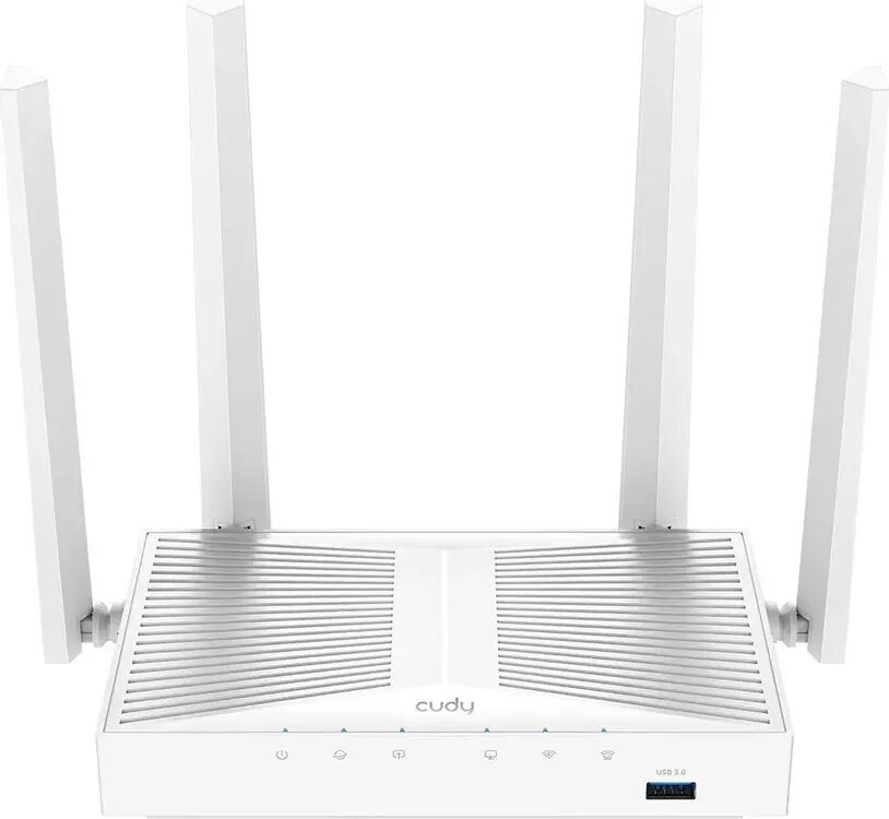 Wi-Fi роутер CUDY WR1300S, Wi-Fi 5, AC1200, 2.4/5ГГц, 4 LAN, белый