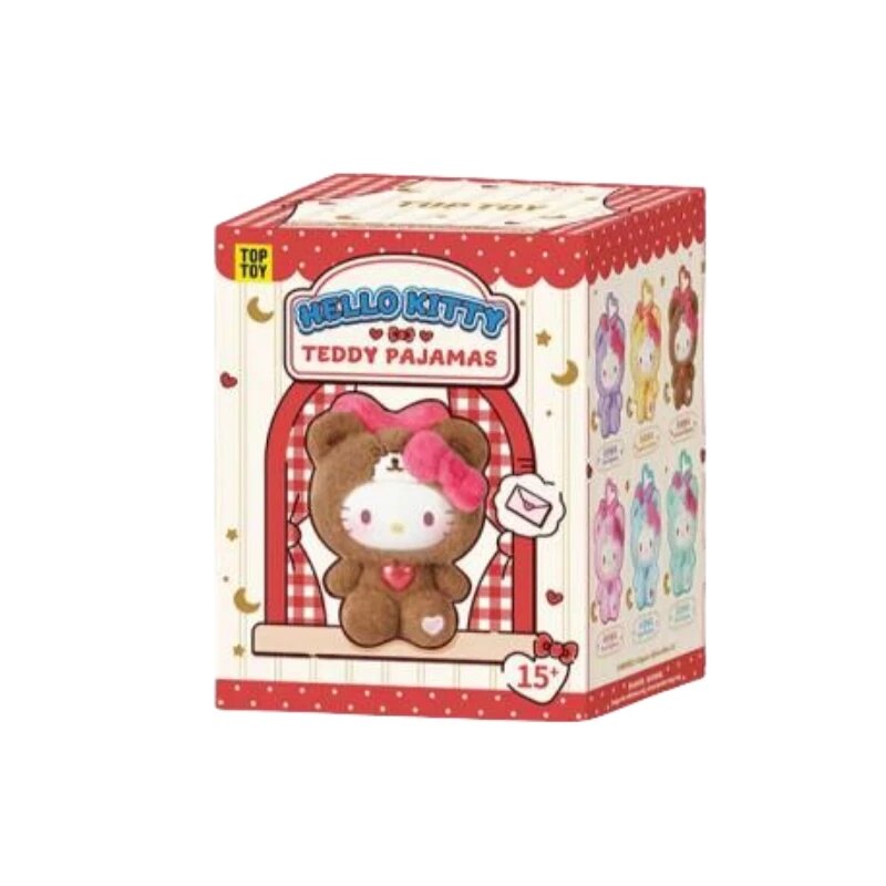 Hello Kitty Teddy — слепая коробка, виниловое лицо и плюшевое тело, кукла-подвеска для коллекционирования