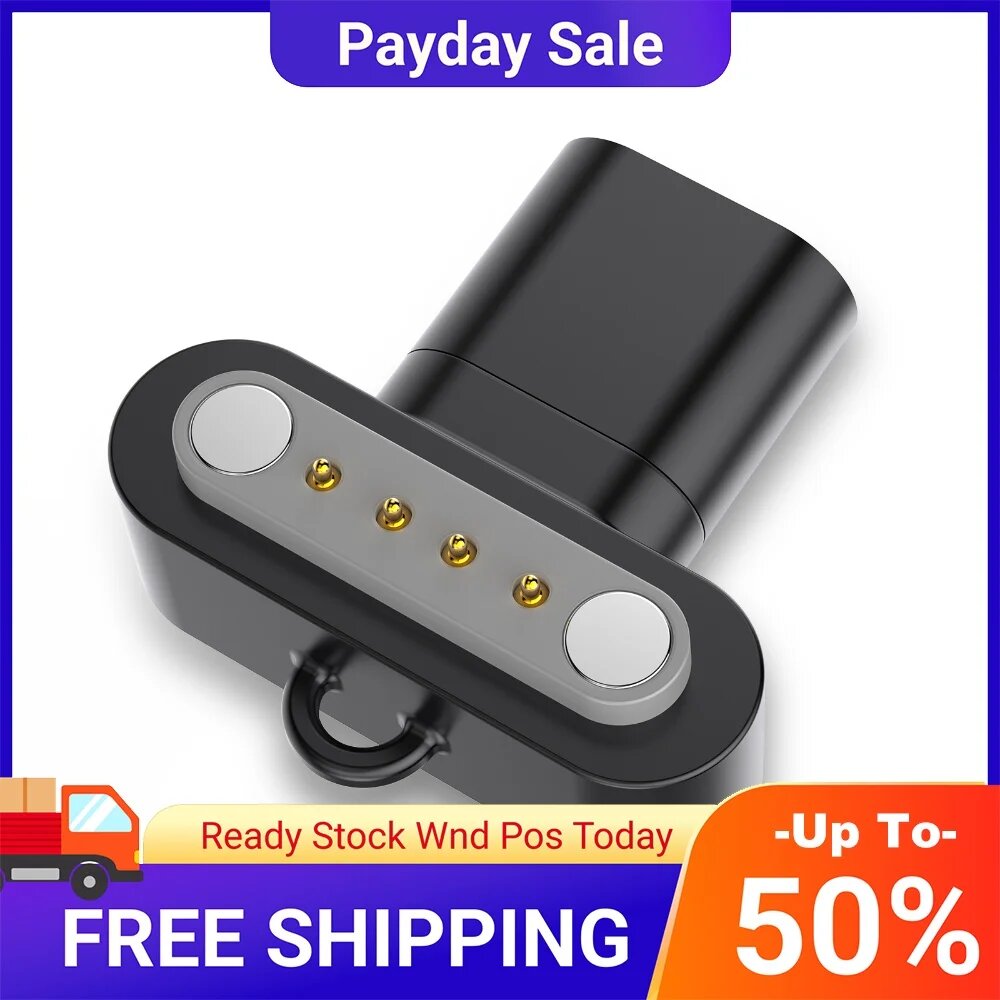 USB-C адаптер для диктофонов PLUAD NOTE AI/PLAUD NOTE PRO AI, 4-контактный кабель-конвертер для быстрой зарядки с отверстием для шнурка