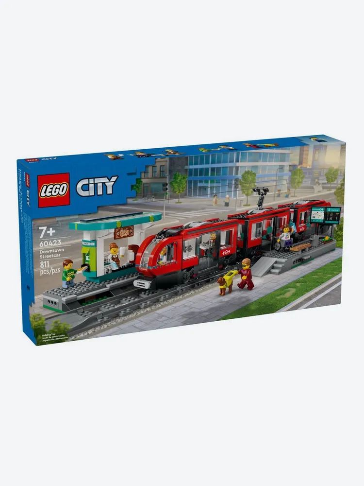 Конструктор LEGO City 60423 Трамвай и станция в центре города