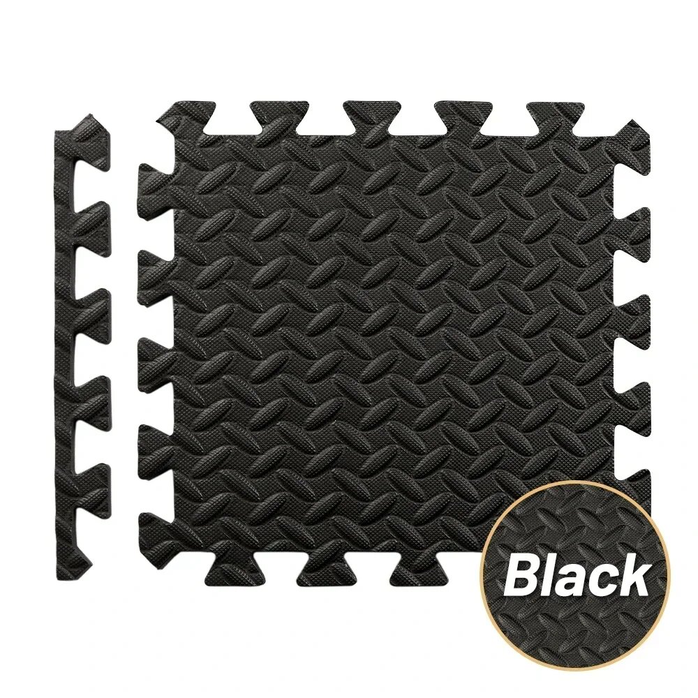 Коврик-пазл DHDH из ЭВА-пены 30x30 см 16Pcs, Черный, Black