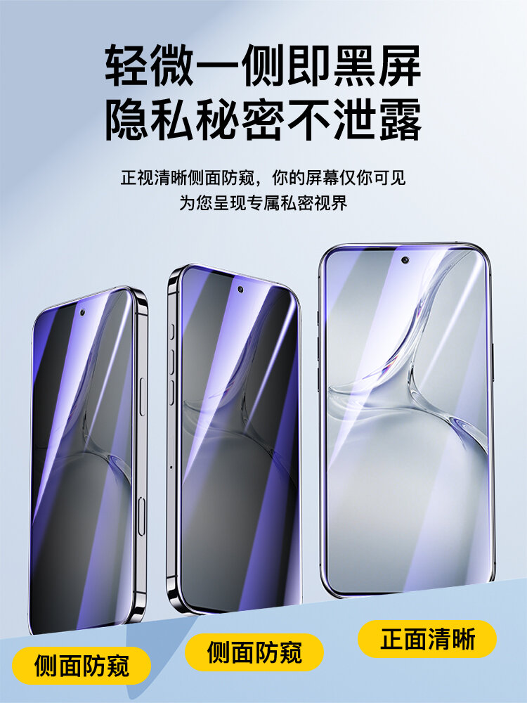 OPPO K12 Анти-синий свет приватная пленка + прозрачная приватная пленка + прозрачная закаленная стеклянная пленка 1