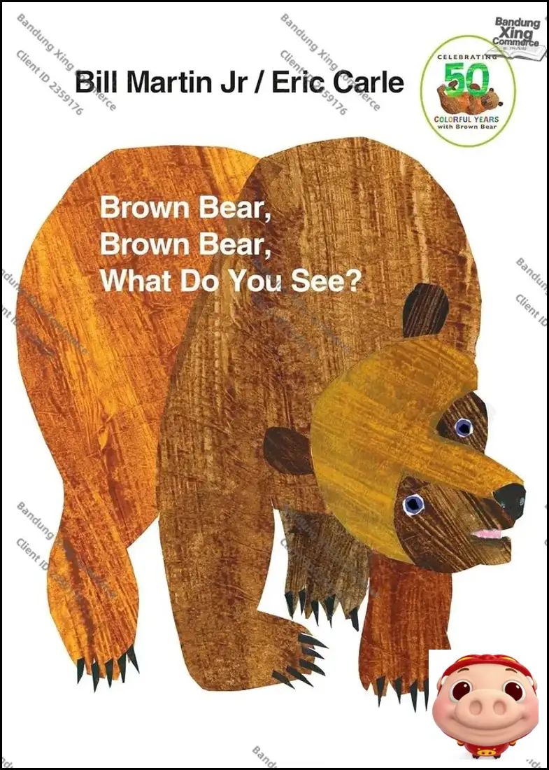 Brown Bear, Brown Bear, What Do You See? - Детская книга с иллюстрациями, мягкая обложка, английский язык