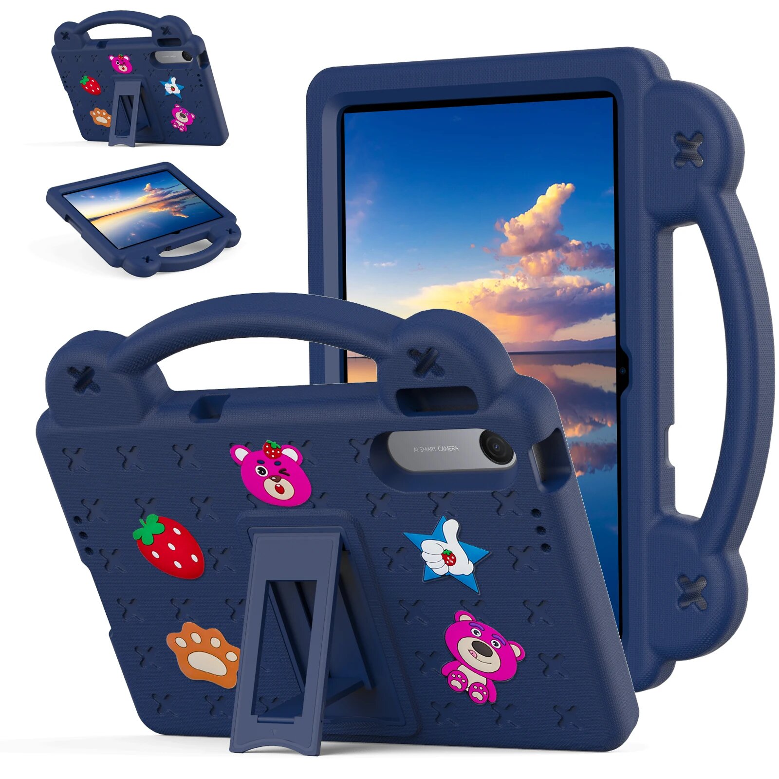 Чехол для Redmi Pad 2 9.7" синий с подставкой