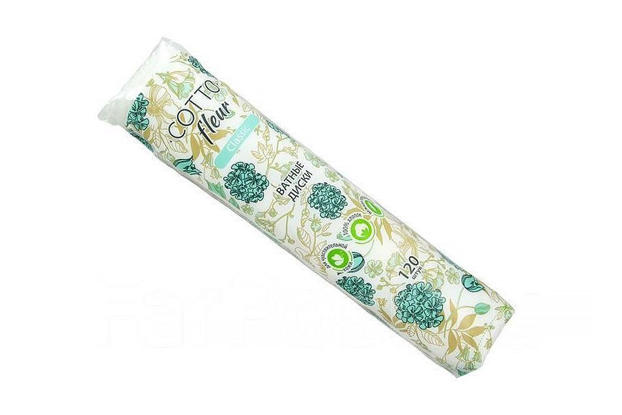 COTTO FLEUR Ватные диски, 120 шт.