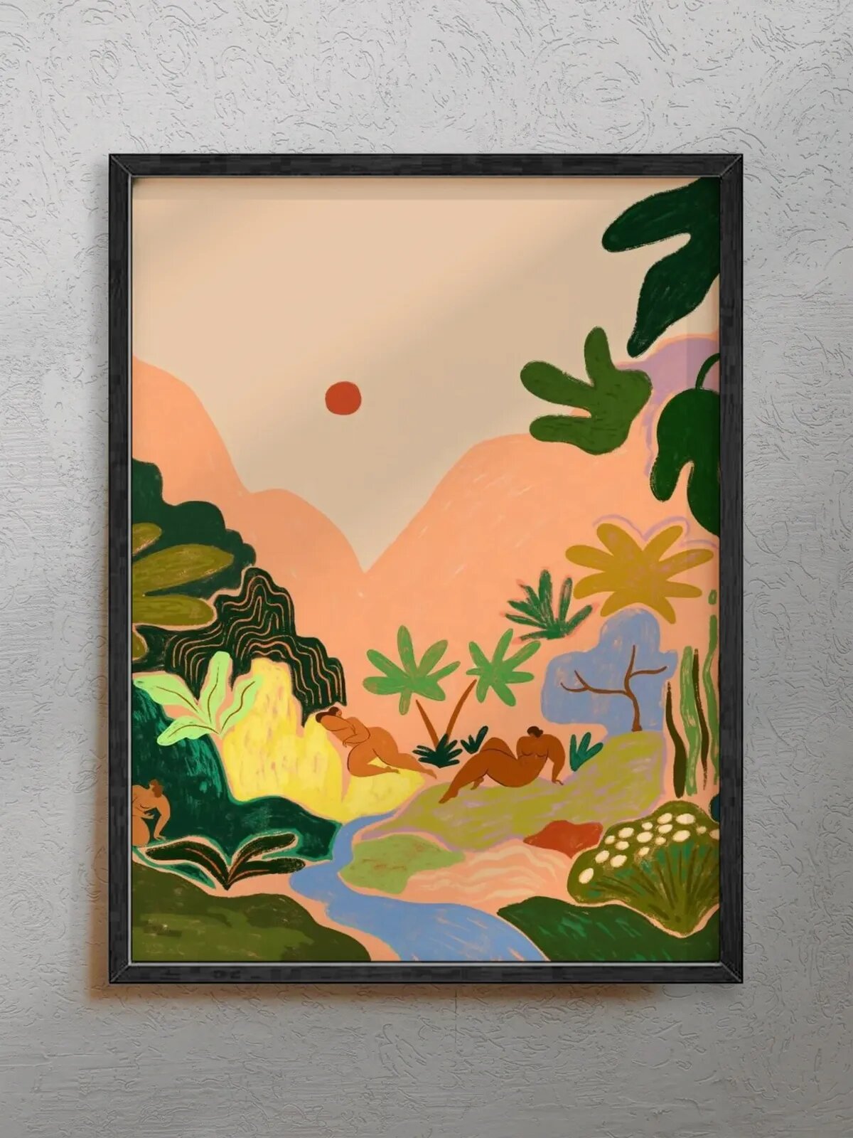 Интерьерный постер "Lost In Paradise" в стиле pinterest, формат 30x40 см