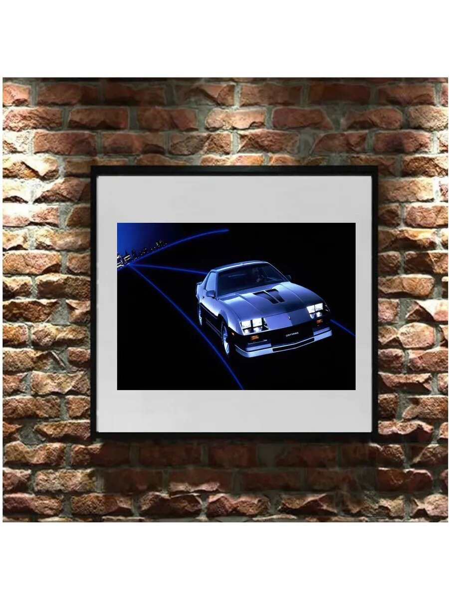 Плакат "Chevrolet Camaro серебристая" от Cool Eshe
