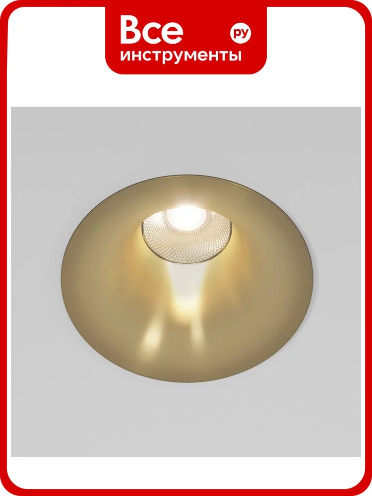 Светильник встраиваемый светодиодный Elektrostandard Bliss 15W 4000K 25070/LED латунь a069408