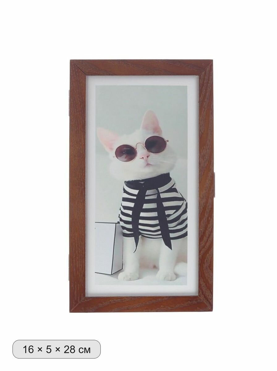 Ключница Кошка 28 см с 3 крючками L16 W5 H28 см