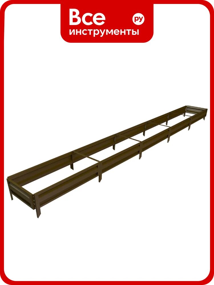 Готовая грядка Delta-Park GL 0.5х5 м, коричневая 30010_GL505Br
