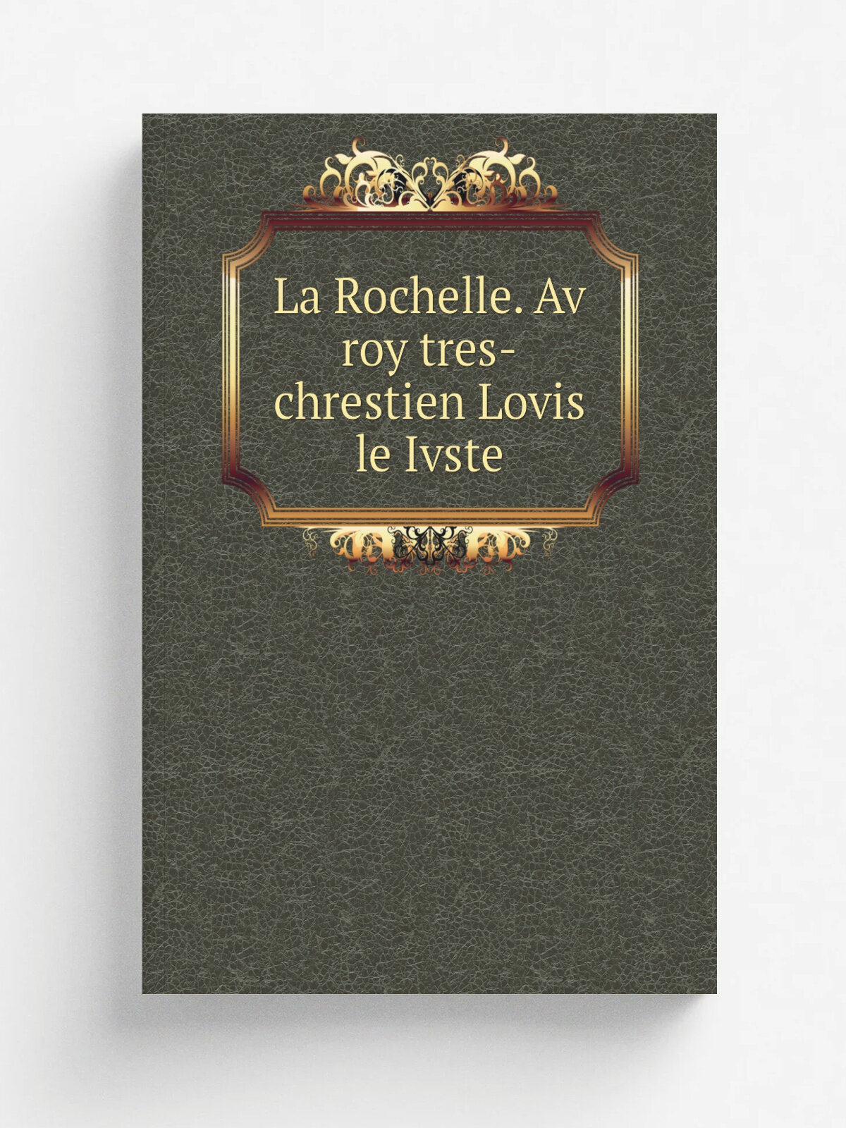La Rochelle. Av roy tres-chrestien Lovis le Ivste | 1634 | Paris, I. Dvgast | Репринт