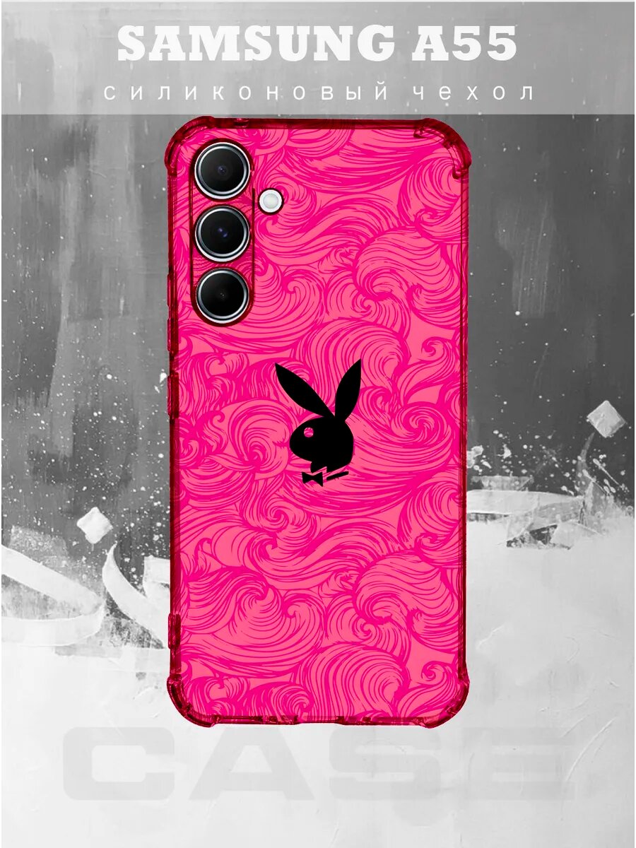 Чехол на SAMSUNG A55 с принтом playboy