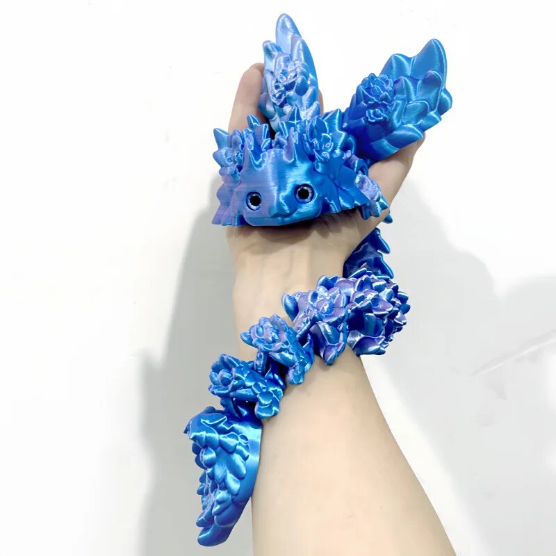 Пластиковая 3D игрушка Саламандра Дракон 21cm, 11