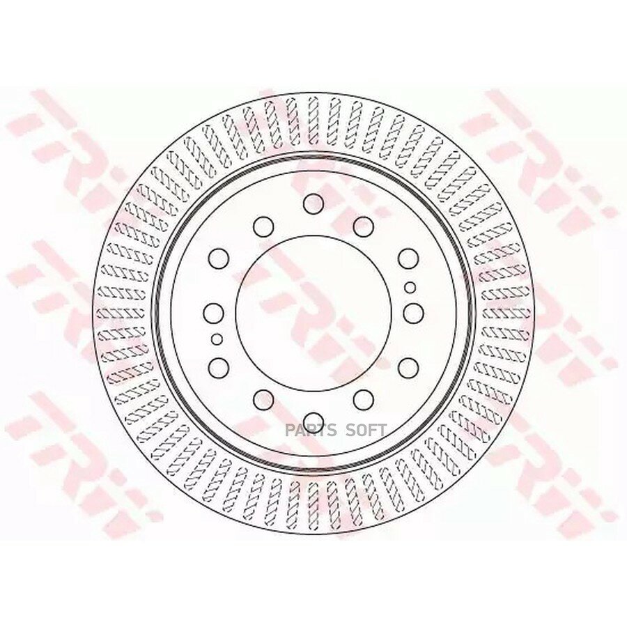 TRW DF6342 Диск тормозной TOYOTA LAND CRUISER 150 05- задний
