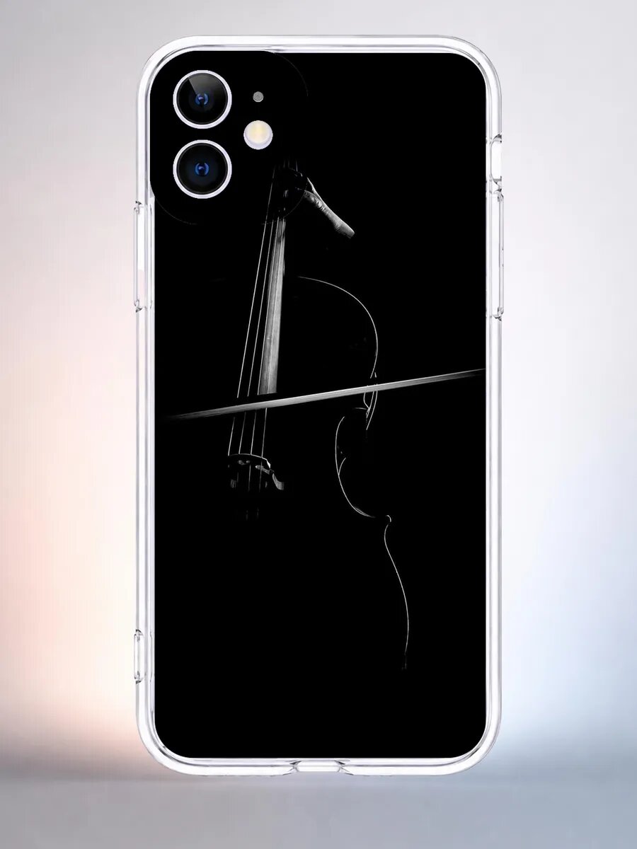 Чехол iPhone 11 смычок и струны силиконовый