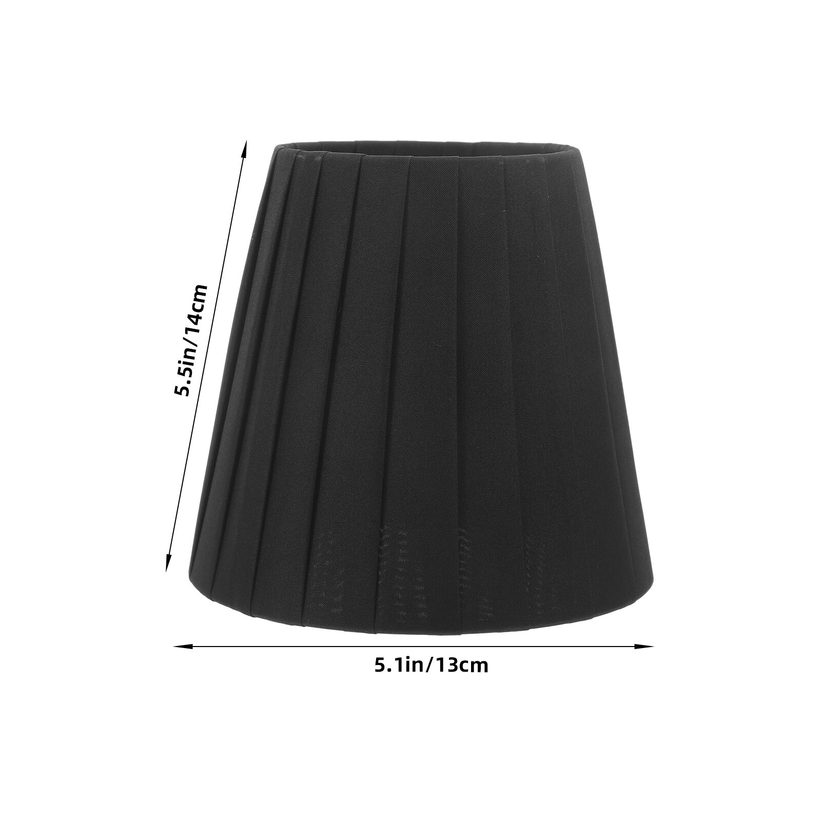 Черный Абажур Из Ткани С Надежным Креплением 14.00X14.00X13.00Cm Для Настольной Лампы Винтажного Стиля
