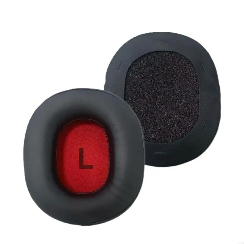 Кожаные амбушюры для OneOdio A70 A71 Black Red Net