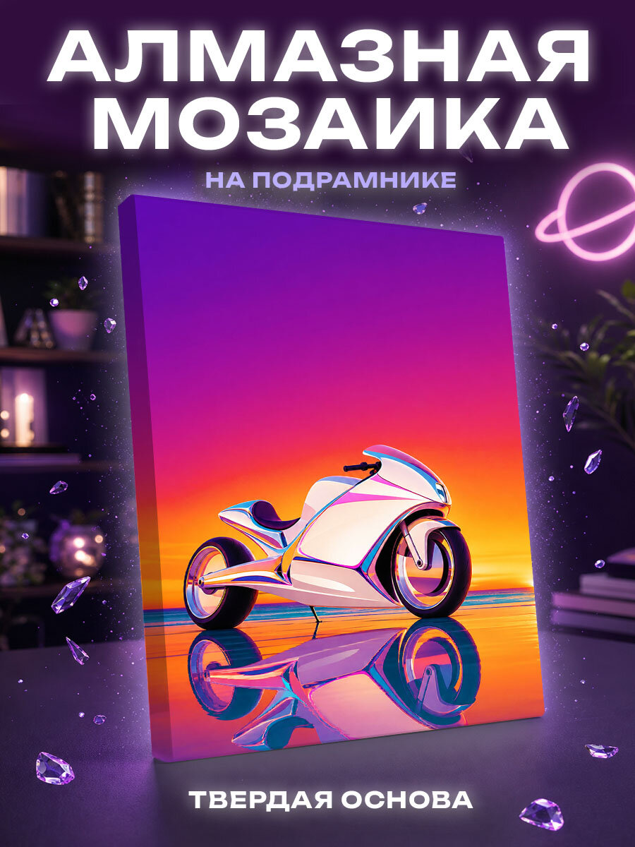Алмазная мозаика Жемчужная Хаябуса у океана