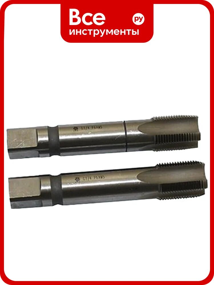 Метчик TLX G 1 1/8" Р6АМ5 трубный цилиндрический, м/р. к-т из 2-х шт. 11 ниток/дюйм 66516