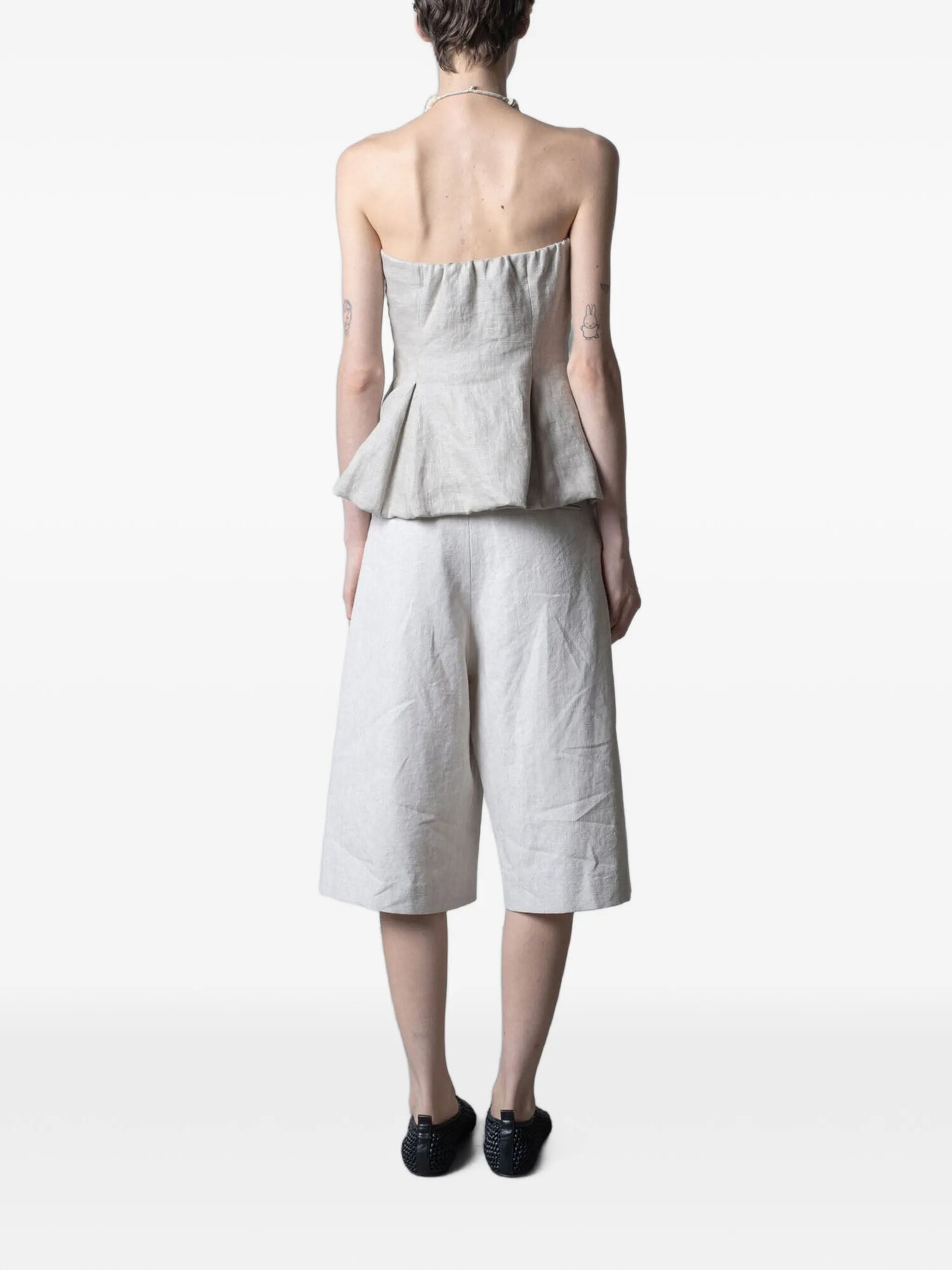 Топ muller of yoshiokubo Linen strapless top, размер 38 — фото 1