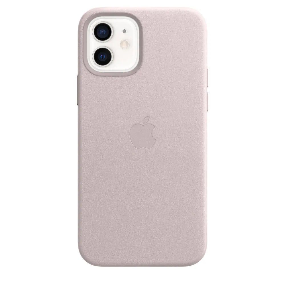 Кожаный чехол MagSafe для iPhone 11 / Анимация NFC / Leather Case with MagSafe для Айфон 11 / Sand Pink / Розовый