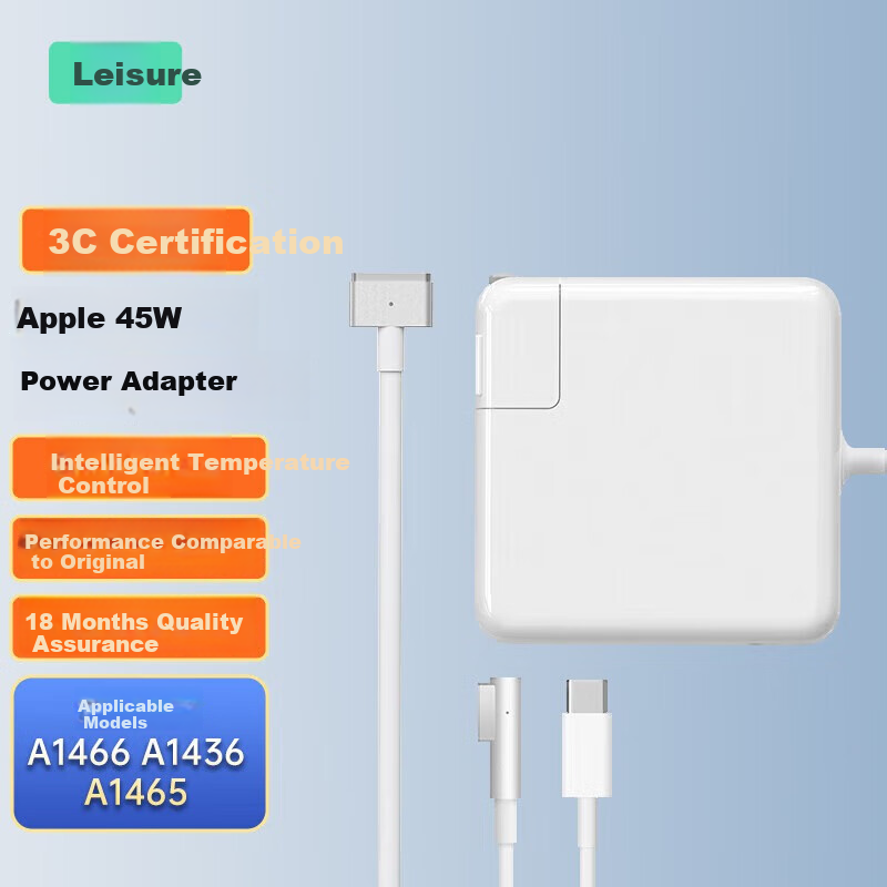 Youpin Apple MacBook адаптер питания 45Вт 60Вт 85Вт магнитная зарядка для Mac Air Pro A1466 A1465 A1436 Цвет：45W