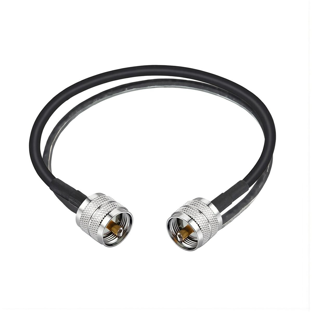 Коаксиальный RF кабель UHF PL259 30 см папа-папа 50 Ом 0-3 ГГц антенный удлинитель для радиостанций радиотехники