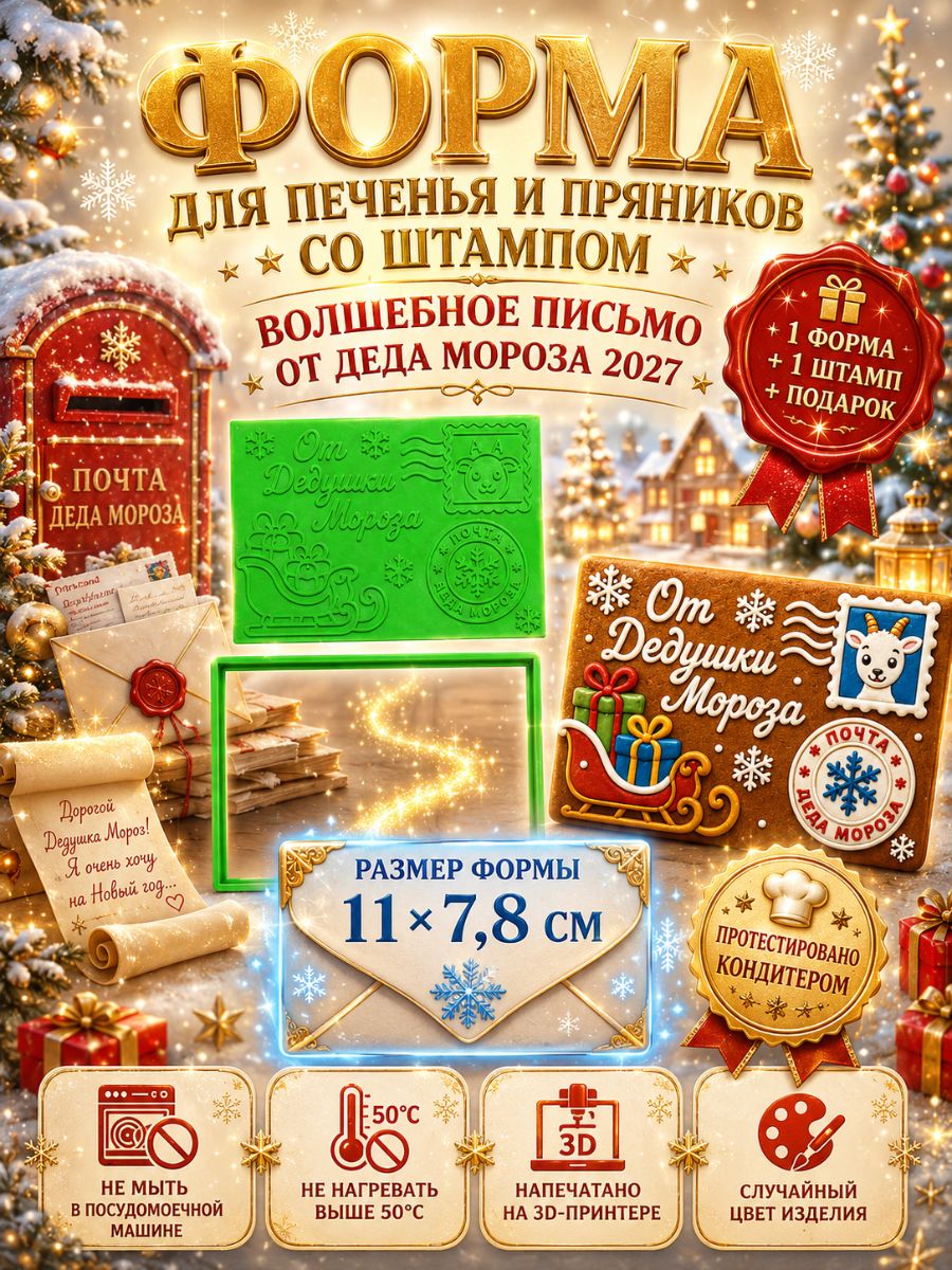 Формочка для выпечки печенья и пряников рамка
