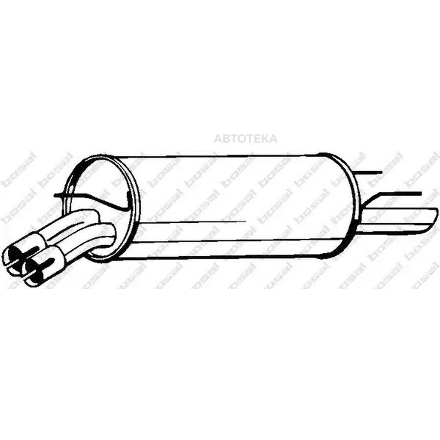 Глушитель задний (OPEL OMEGA B 99-03 ) BOSAL 185713