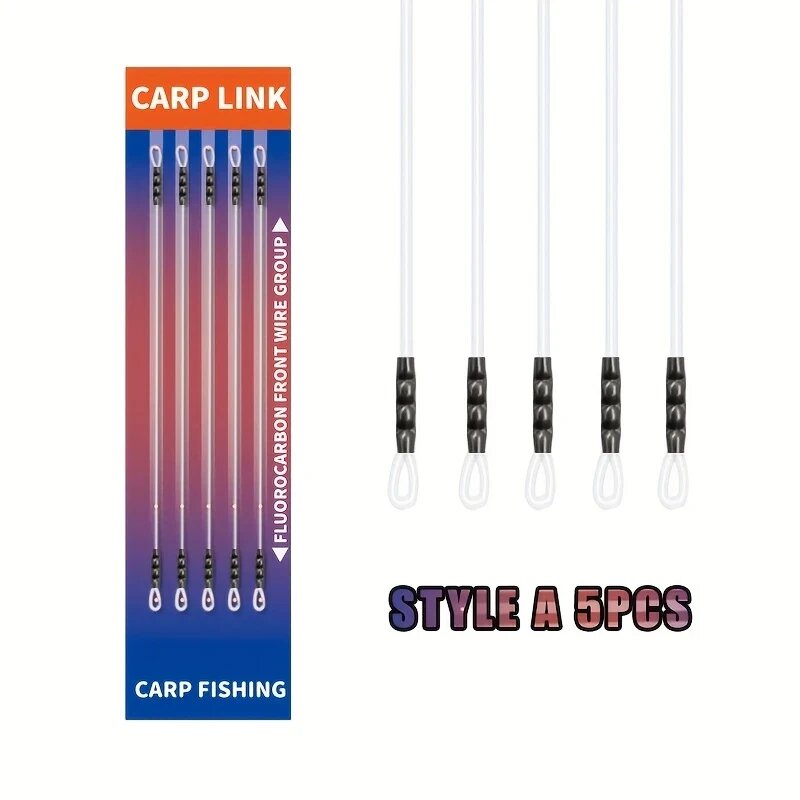 Оснастки карповые, Fluorocarbon Front Wire, 5pcs Guang, Style A