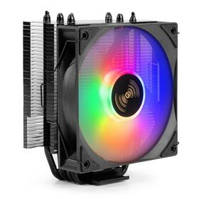 Кулер для процессора Exegate EX301155RUS EXX400V3-PWM. RGB 1954/1851/1700/1200/115x/AM4/AM5, Al+Cu 140W