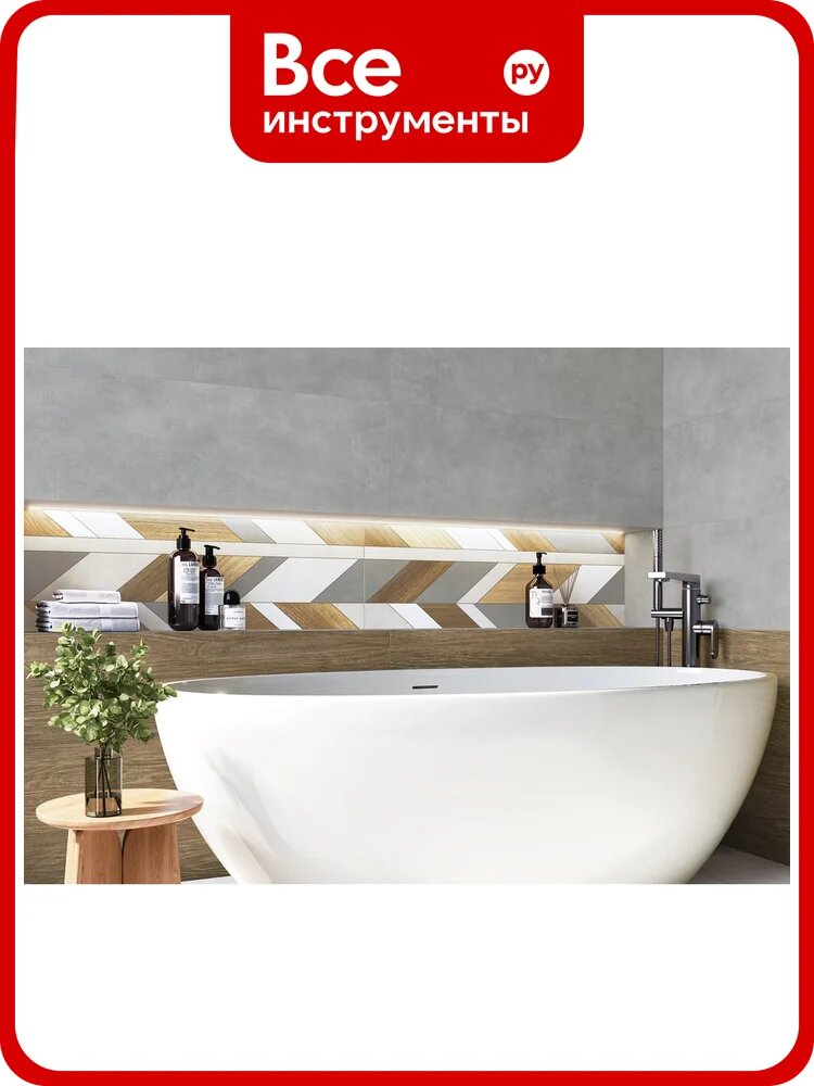 Плитка облицовочная Мурал / Mural AlmaCeramica 300х900х8,5 1,35м2 (5 шт в уп) TWU3090MUR70R