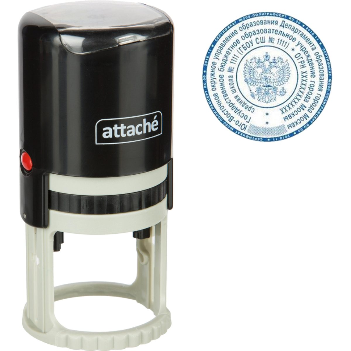 Оснастка для печати Attache R45 (d=45мм, черная) (1766862)