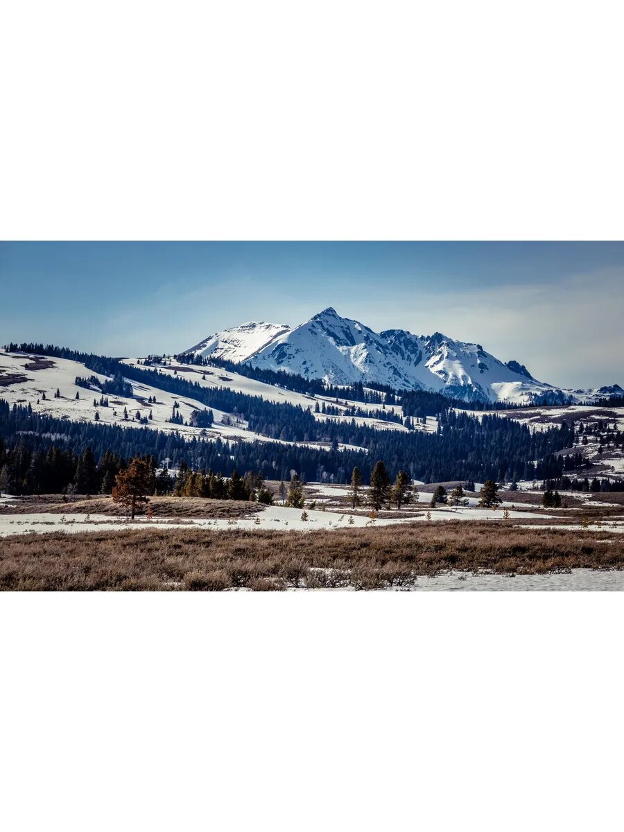 Плакат "mountain scenery 5k" А4