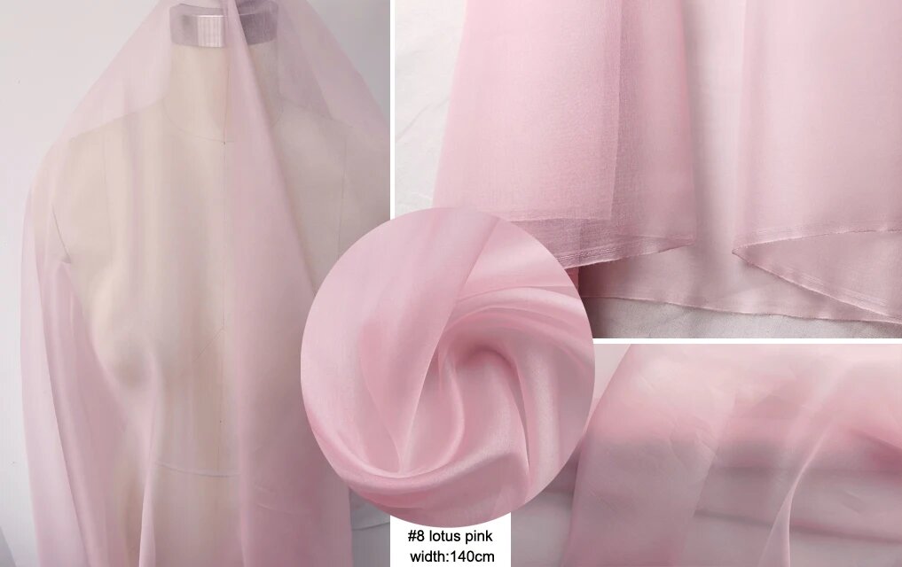 Шелковая органза FABRIC SHIPPER 8 lotus pink