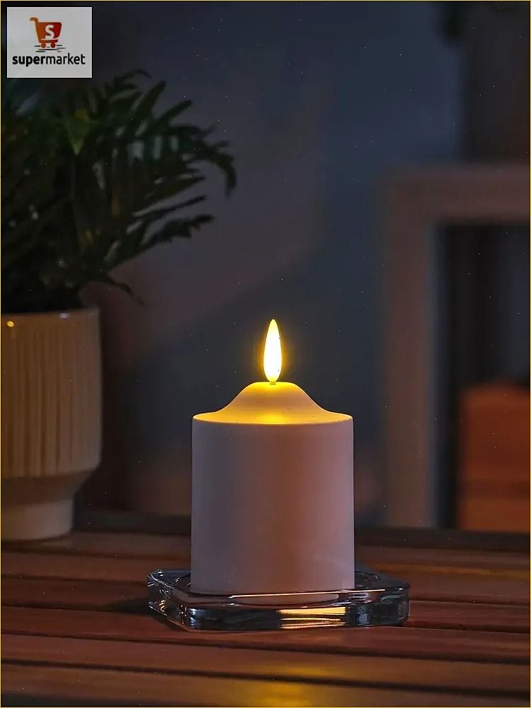 IKEA Каркасная светодиодная фигура Свеча 9 см-