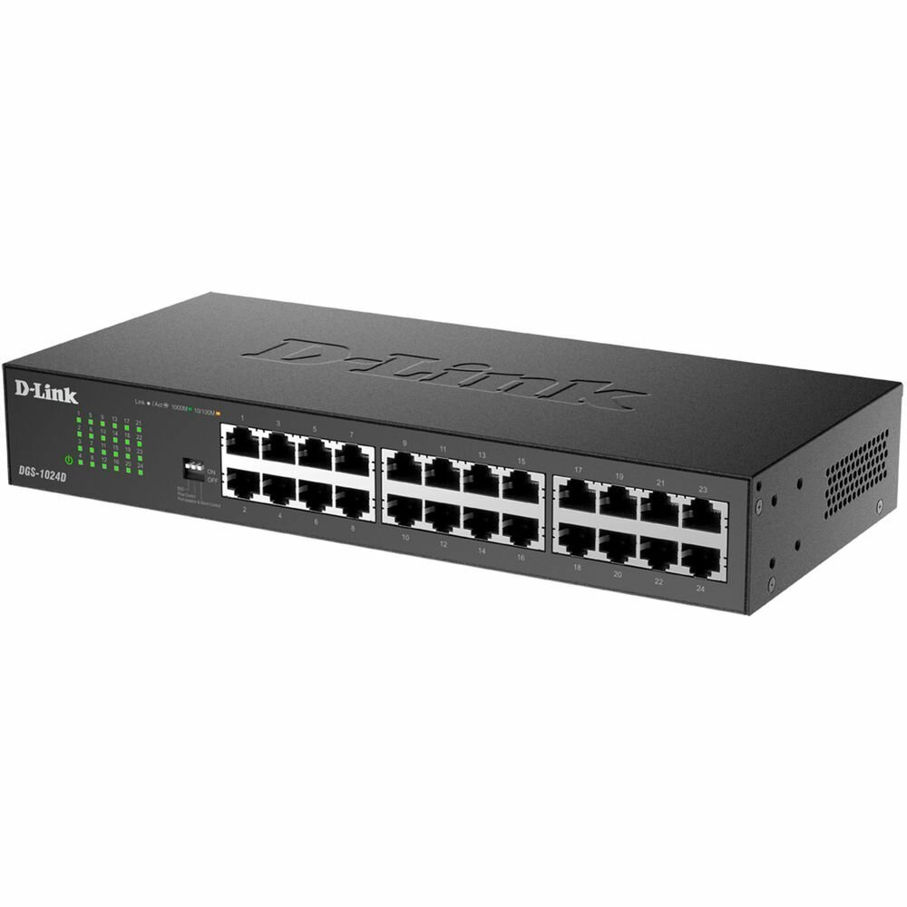 D-Link DGS-1024D/J1A Неуправляемый коммутатор с 24 портами 10/100/1000Base-T