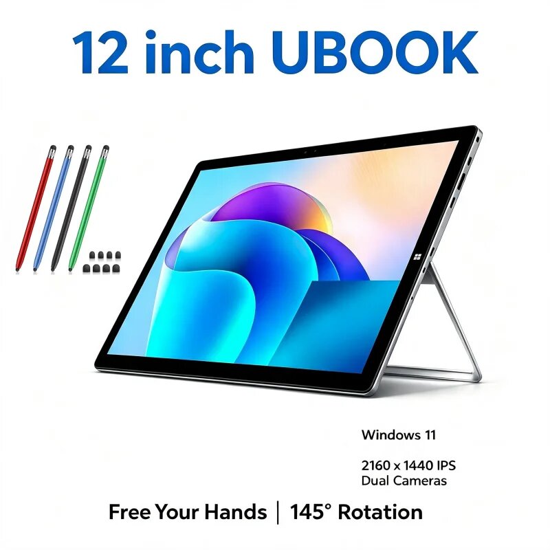 Планшет Glavey, 12", 8/256ГБ, Wi-Fi, Windows