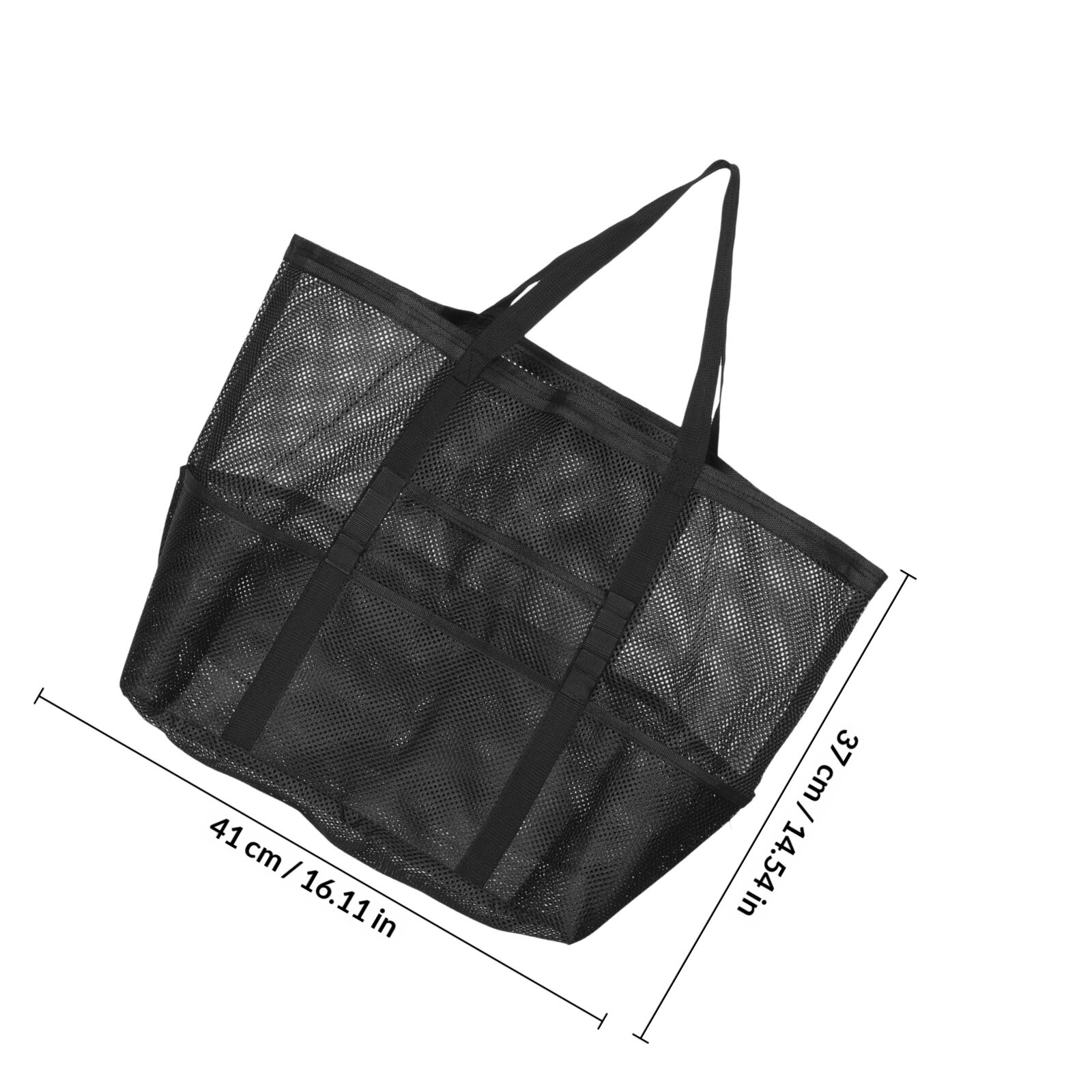 Сетчатая Сумка Для Пляжа Женская Тote Сумка Для Хранения Порtable 41x37cm