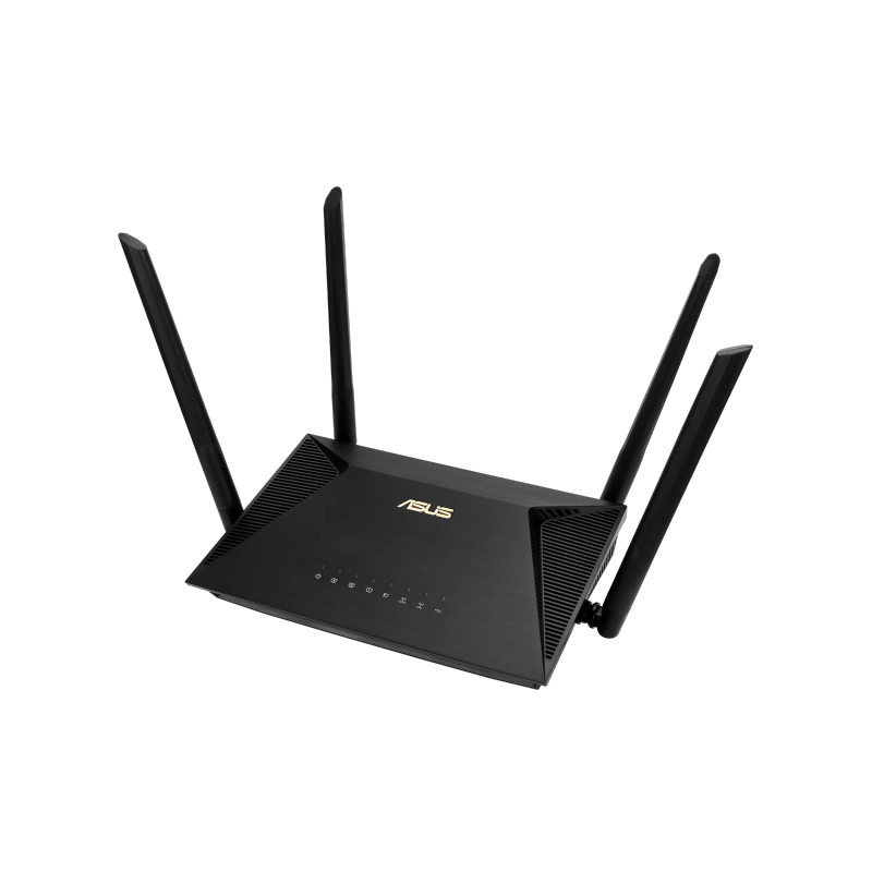 Wi-Fi роутер ASUS RT-AX1800U, Wi-Fi 6, 3 порта LAN 90IG06P0-MO3530