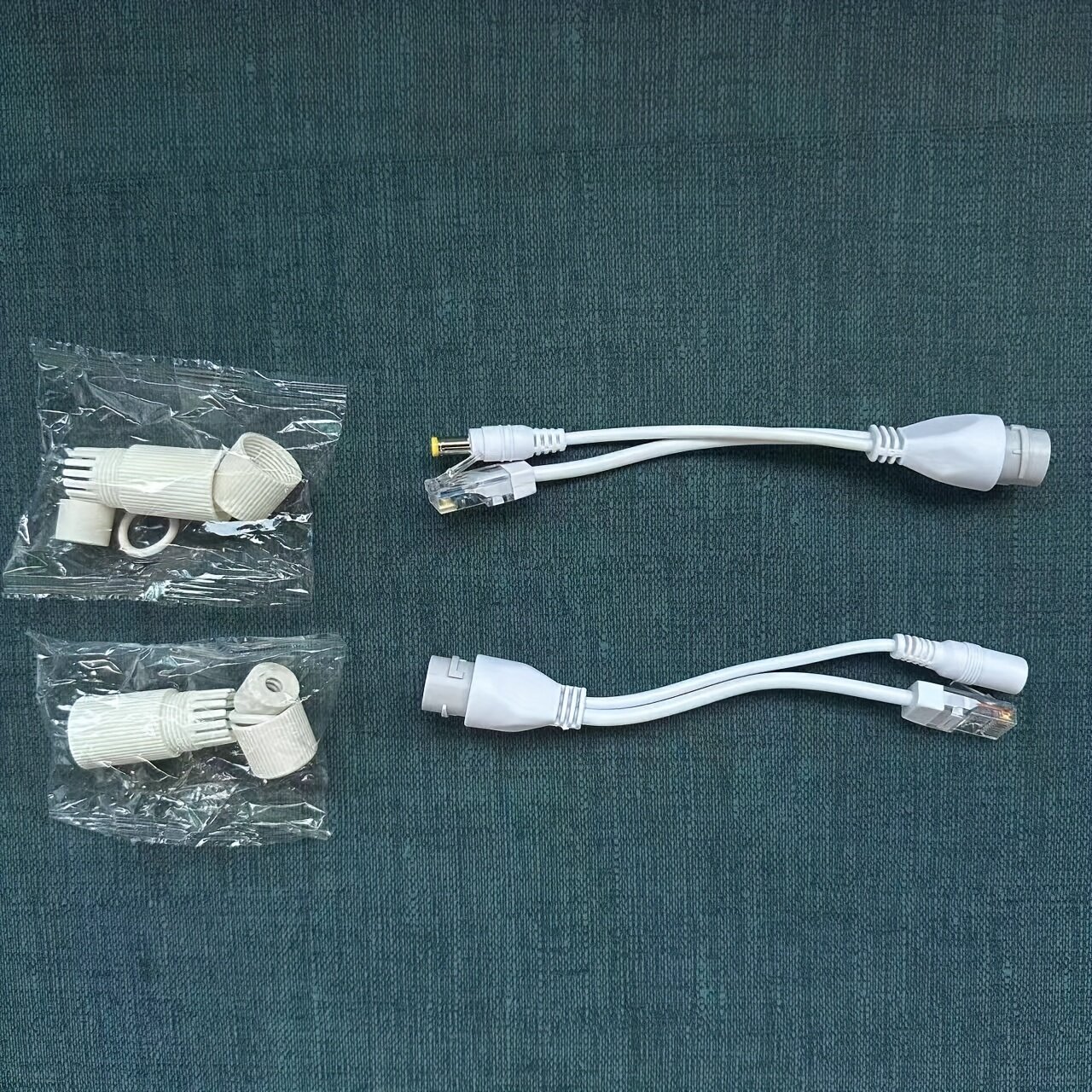 Пассивный адаптер питания PoE (сплиттер) с разъёмом RJ45, 1 шт, белый, для IP-камер