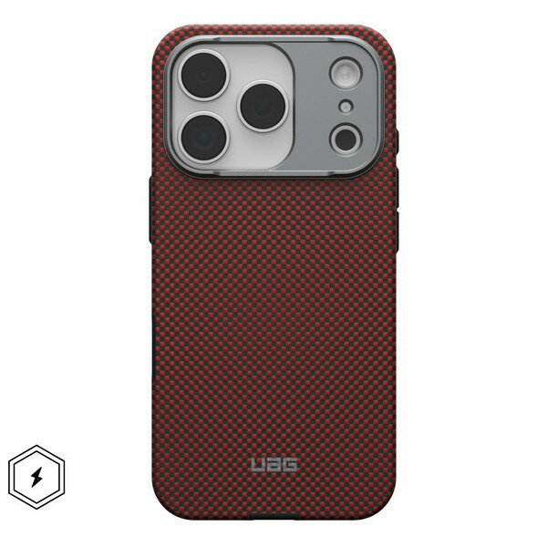 Чехол UAG Fibr Armr Kevlar MagFit для iPhone 18 Pro/17 Pro 6.3" (114555119732) Solar Flare/Charcoal