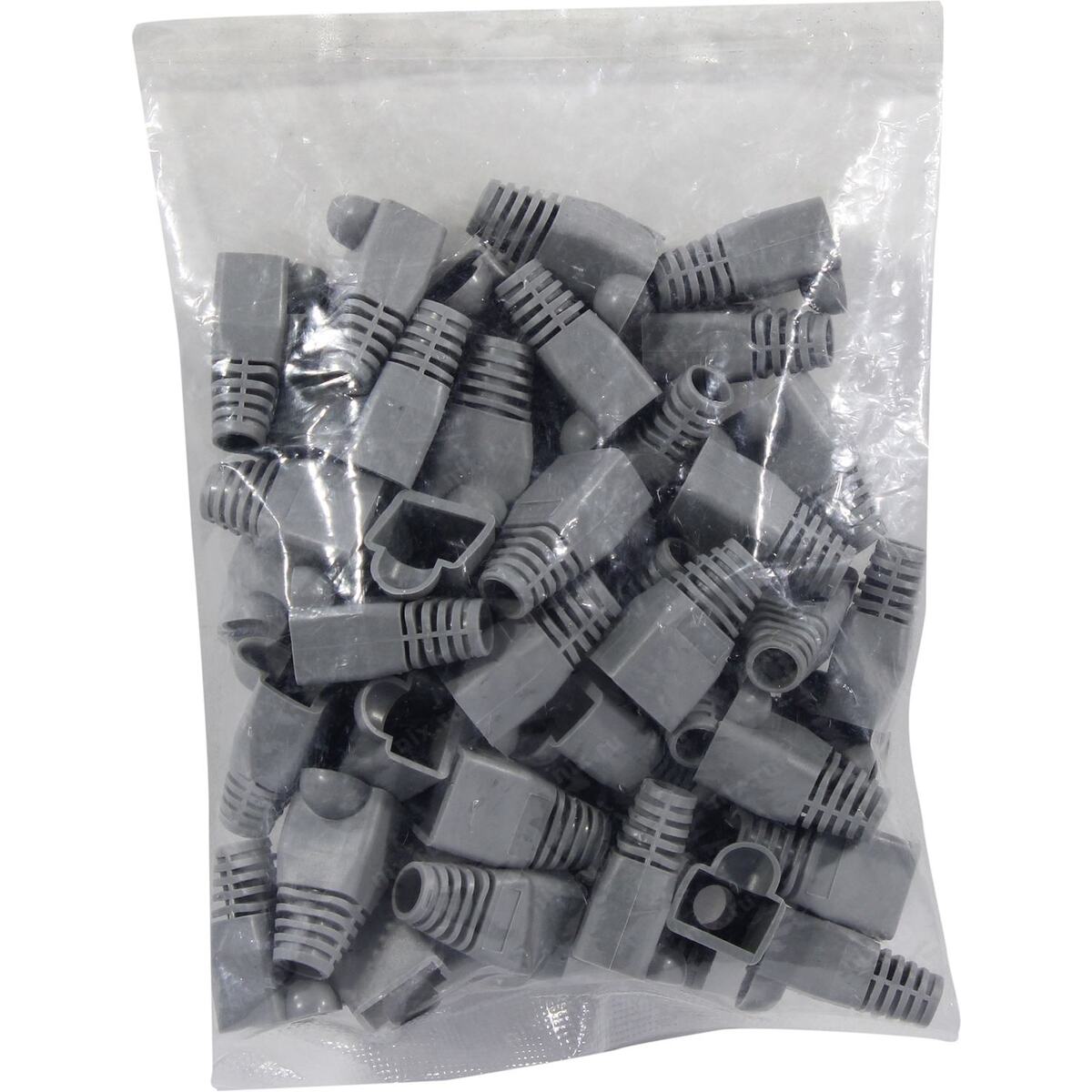 5bites US016-50GY Колпачок изолирующий для коннектора RJ-45 (упаковка - 50 шт, серый) — фото 1