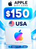 Карта пополнения Apple ID, 150 USD, США, цифровой код Apple Gift Card | Подарочная карта App Store