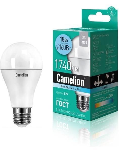 Лампа Camelion LED/18W-A65-4K/E27