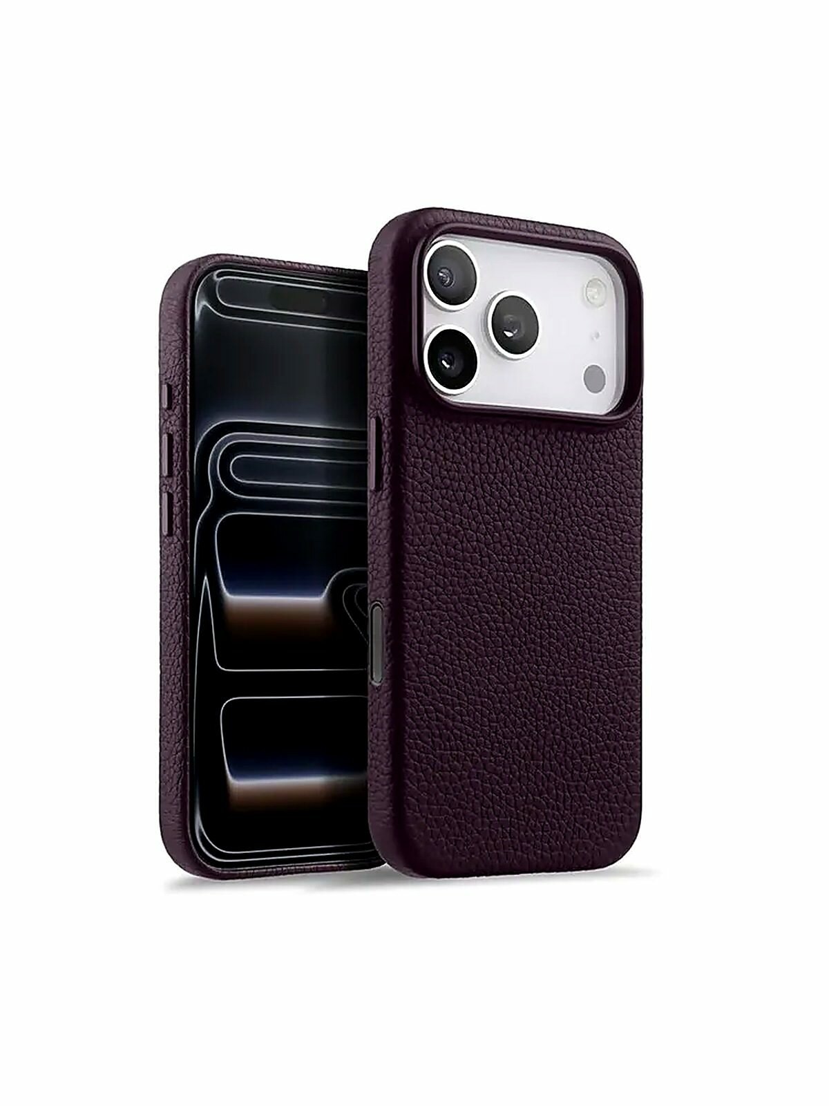 Чехол Melkco из натуральной яловой кожи с верхним слоем для iPhone 17 Pro магнитный чехол для зарядки с кнопкой