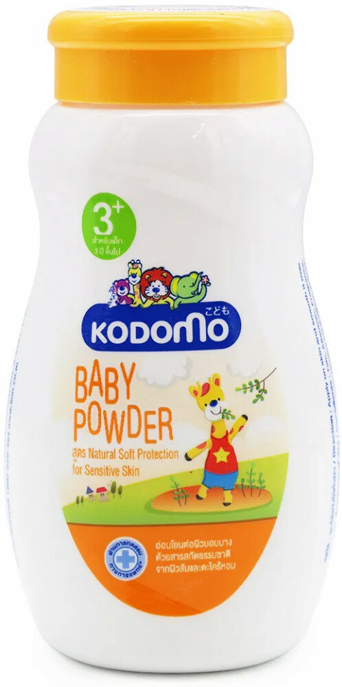 Детская присыпка LION Kodomo натуральная мягкая защита(3+), 50 г, Таиланд